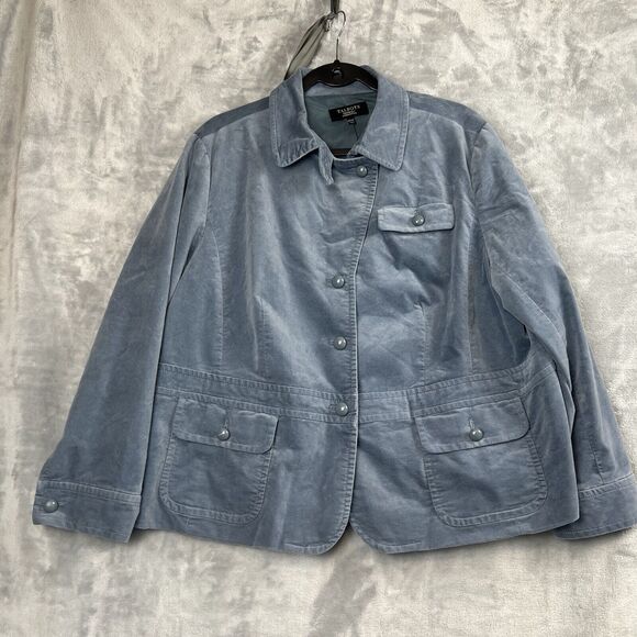 Talbots | Jackets & Coats | Talbots Jacket Womens 2wp Blue Corduroy ...